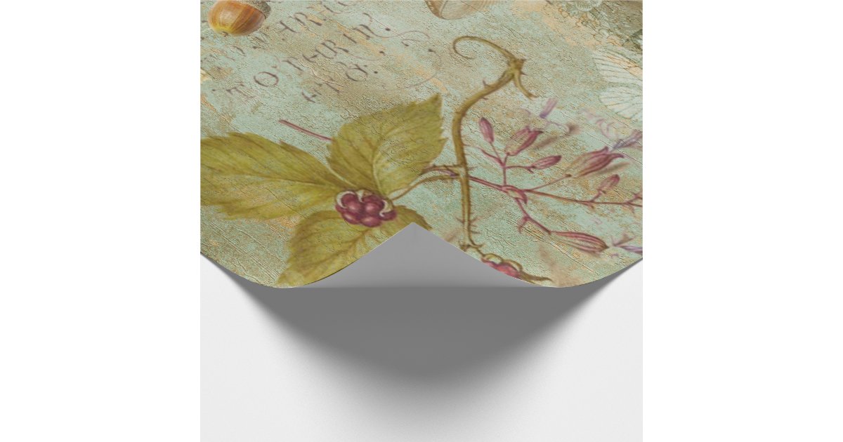 Woodland Forest Wildlife Squirrel, Owl, Decoupage Wrapping Paper | Zazzle