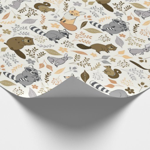 Woodland Friends Wrapping Paper | Zazzle
