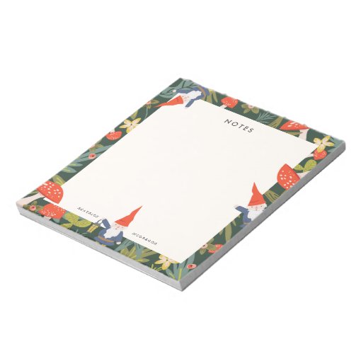 Woodland Gnomes Notepad | Zazzle