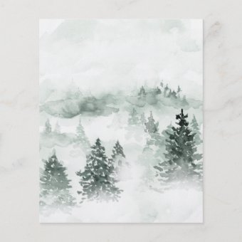 Woodland Laurel Crest Monogram Couples Shower Flyer | Zazzle