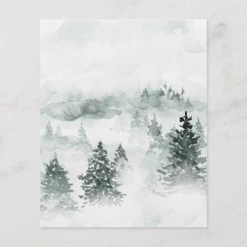 Woodland Laurel Crest Monogram Couples Shower Flyer | Zazzle