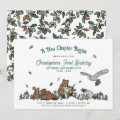 Woodland New Chapter Begins Book First Birthday Invitation | Zazzle