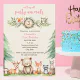 Woodland Party Animals Birthday Party Invitation | Zazzle