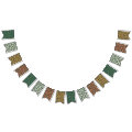 Woodland Storybook Fall Leaves Baby Shower Bunting Flags | Zazzle