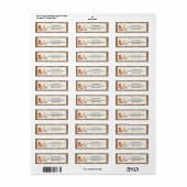 Woodland themed return address labels | Zazzle