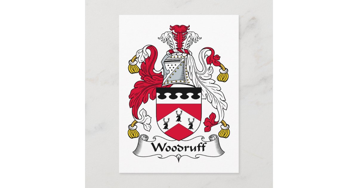 Woodruff Family Crest Postcard | Zazzle