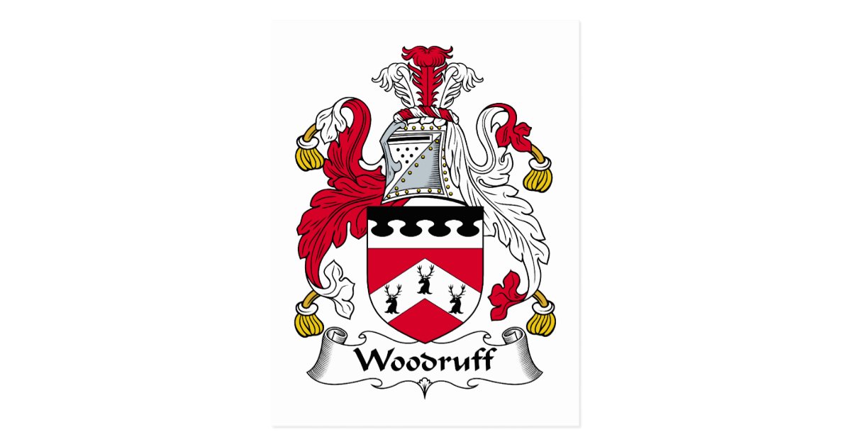 Woodruff Family Crest Postcard | Zazzle.com