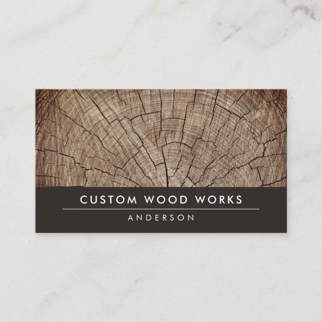 Woodwork Business Card | Zazzle