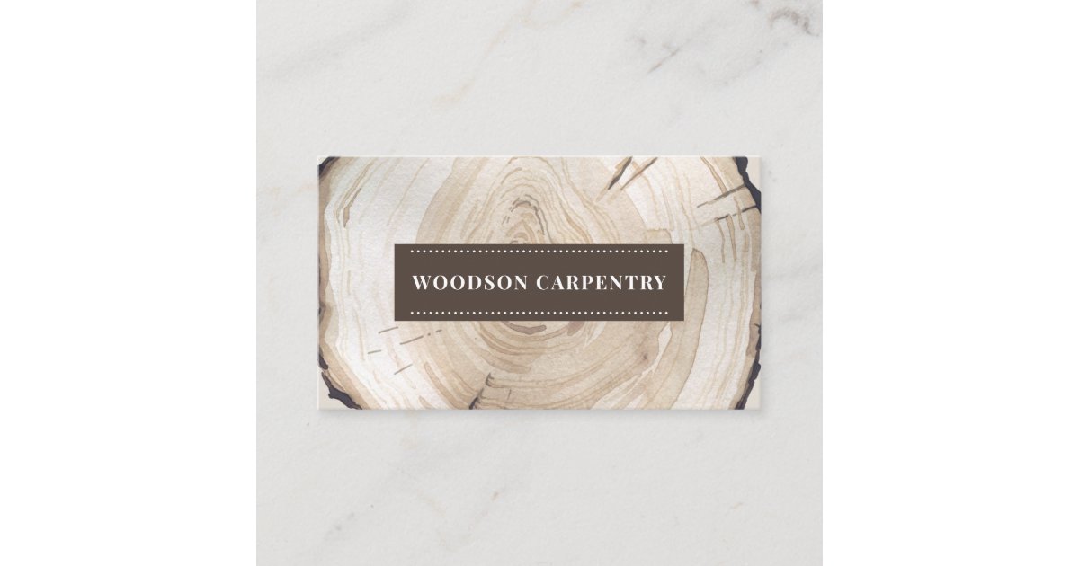 Woodworker Carpenter Business Card | Zazzle