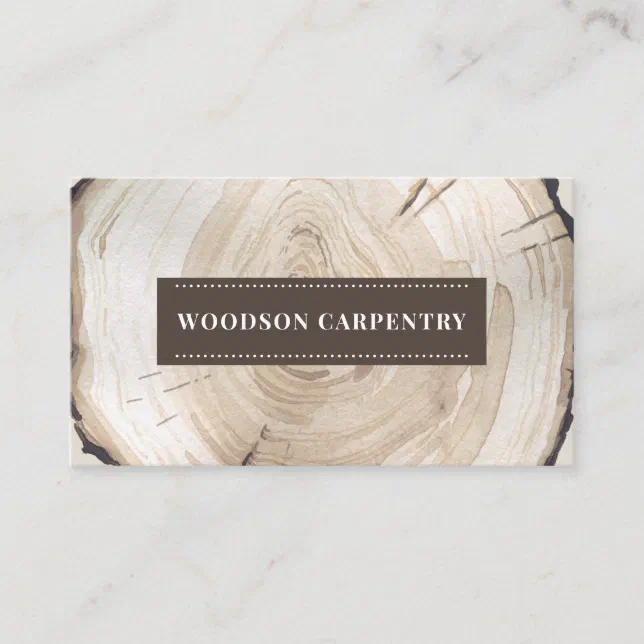 Woodworker Carpenter Business Card | Zazzle