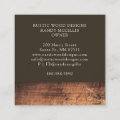 Woodworker Carpenter Rustic Wood Business Card | Zazzle