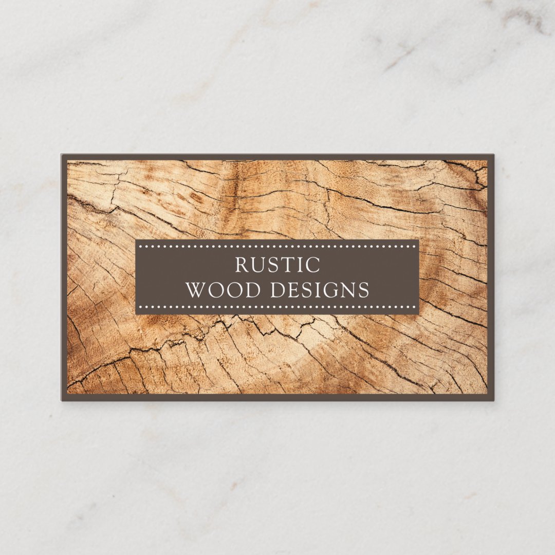 Woodworker Wood Business Card | Zazzle