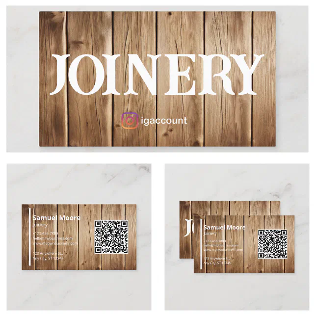 Woodworkers Joinery Templates Business Card | Zazzle