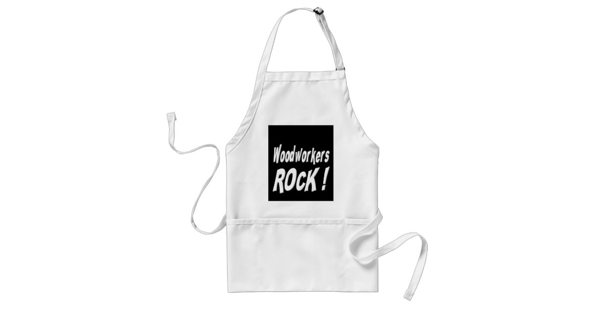 Woodworkers Rock! Apron | Zazzle