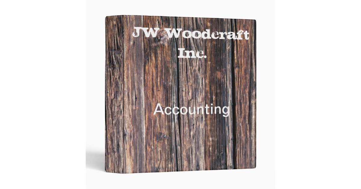 Woodworking Timber Business Binder | Zazzle