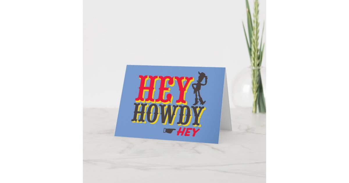 Woody - Hey Howdy! Card | Zazzle