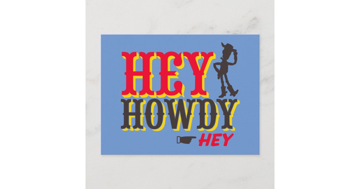 Woody - Hey Howdy! Postcard | Zazzle