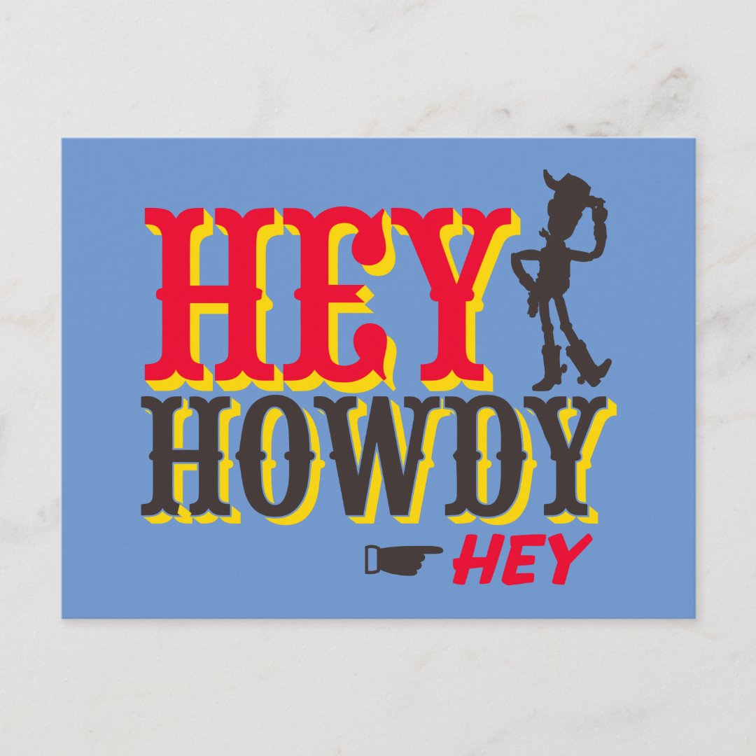 Woody - Hey Howdy! Postcard | Zazzle