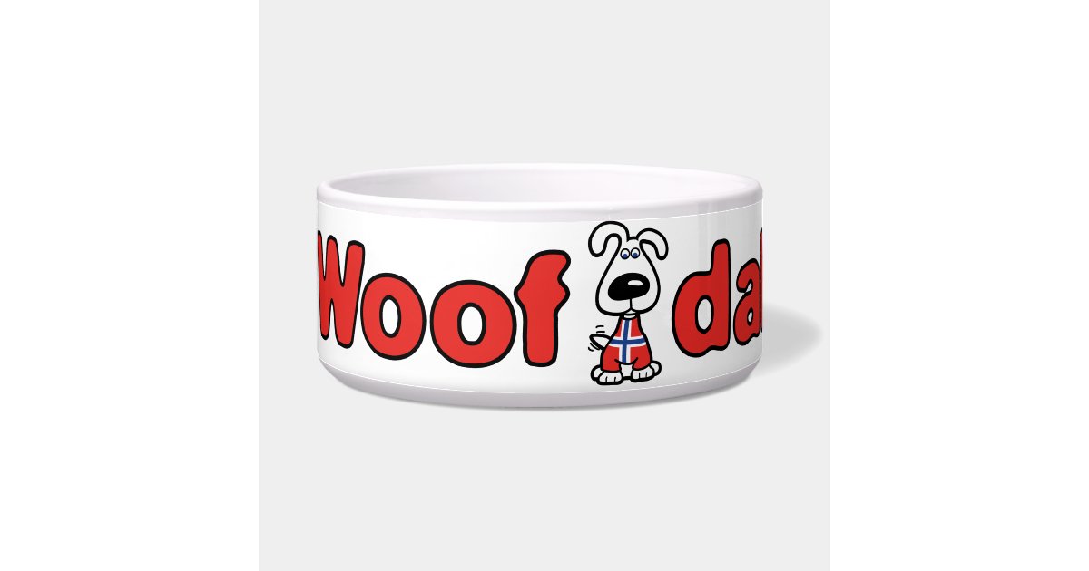 Woof Dah Dog Bowl | Zazzle