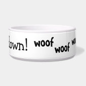 Woof It Down Dog Bowl | Zazzle