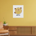 Woofles Funny Doggy Waffle Pun Poster | Zazzle