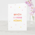 WooHoo! (Congrats) Greeting Card | Zazzle
