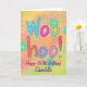 WooHoo Name Personalized Happy 60th Birthday Card | Zazzle