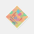 Woohoo Word Art Name Personalized Congratulations Paper Napkins | Zazzle