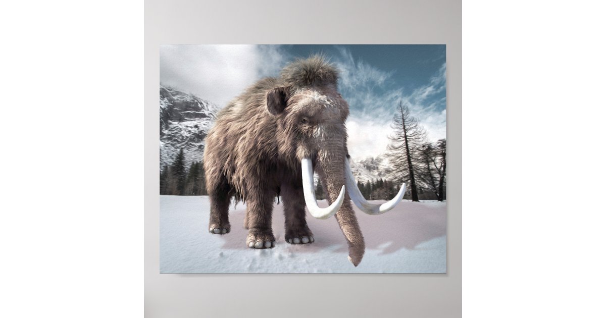 Woolly Mammoth Poster | Zazzle