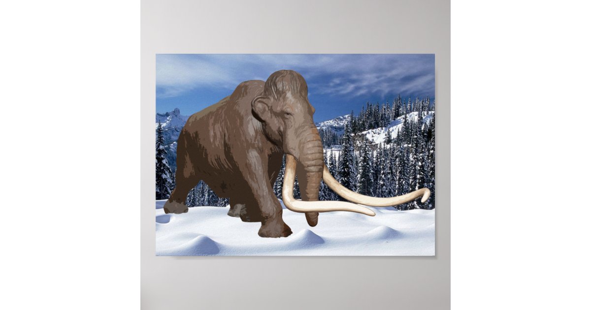 Woolly Mammoth Print | Zazzle