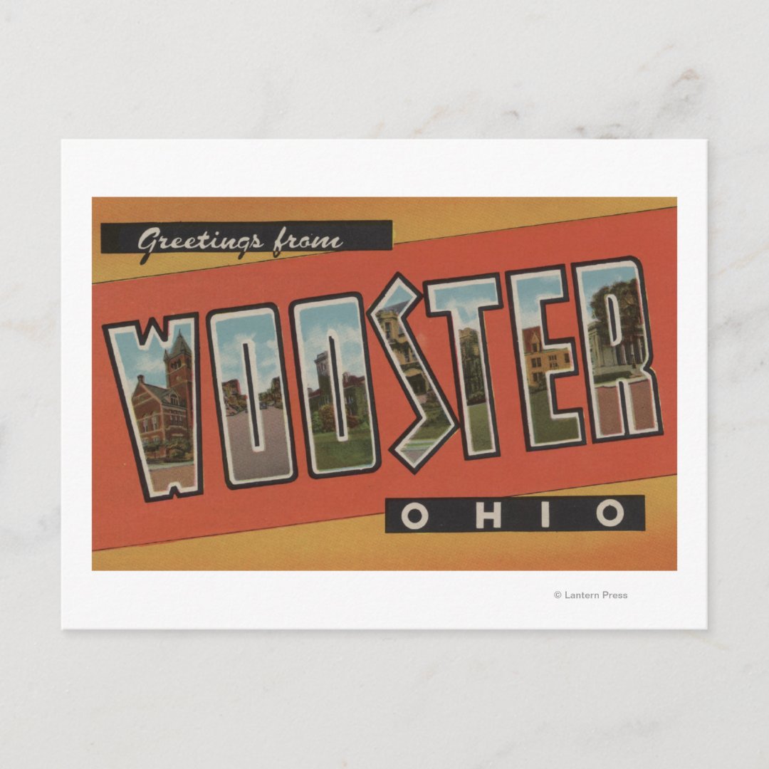 Wooster, OhioLarge Letter ScenesWooster, OH Postcard | Zazzle