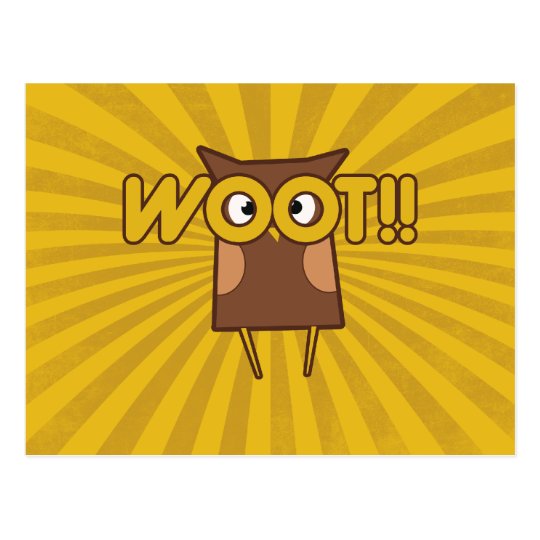 Woot Congrats Owl Postcard | Zazzle.com