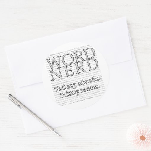 Word Nerd Stickers | Zazzle