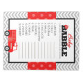 Word Scramble Firetruck Baby Shower Game Pack Notepad | Zazzle