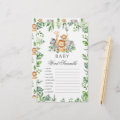 Word Scramble Safari Animals baby shower games | Zazzle