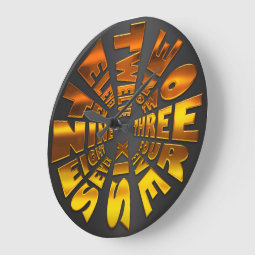 Word Time Clock Fancy | Zazzle