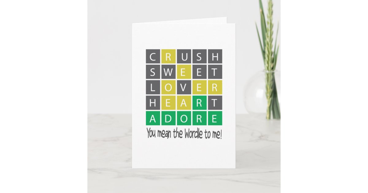 wordle card | Zazzle