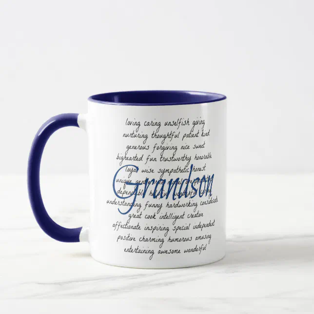 Words for Grandson Mug | Zazzle