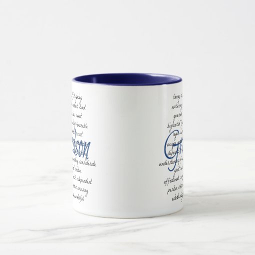 Words for Grandson Mug | Zazzle