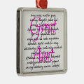 Words for Great Aunt Metal Ornament | Zazzle