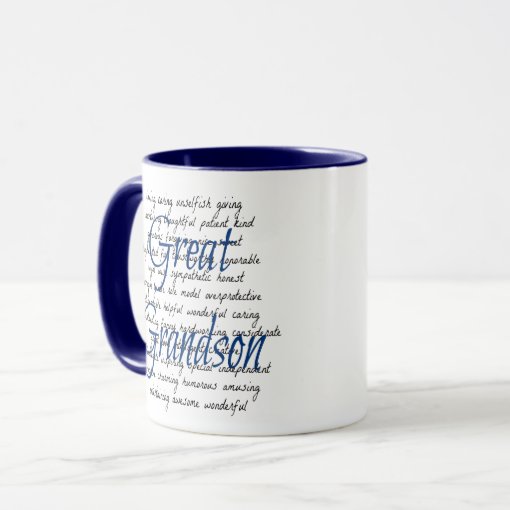Words for Great Grandson Mug | Zazzle