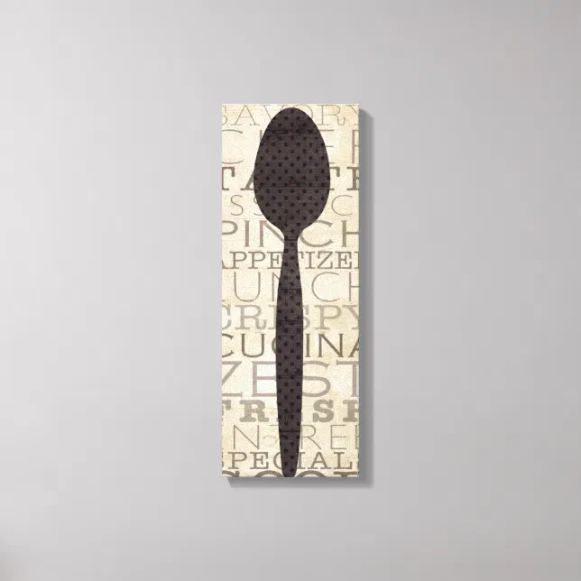 Words for the Kitchen Canvas Print | Zazzle