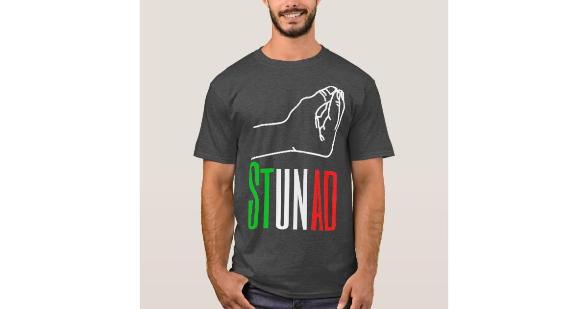 Words in Italian Stunad Italian Funny Italy Gift T-Shirt | Zazzle