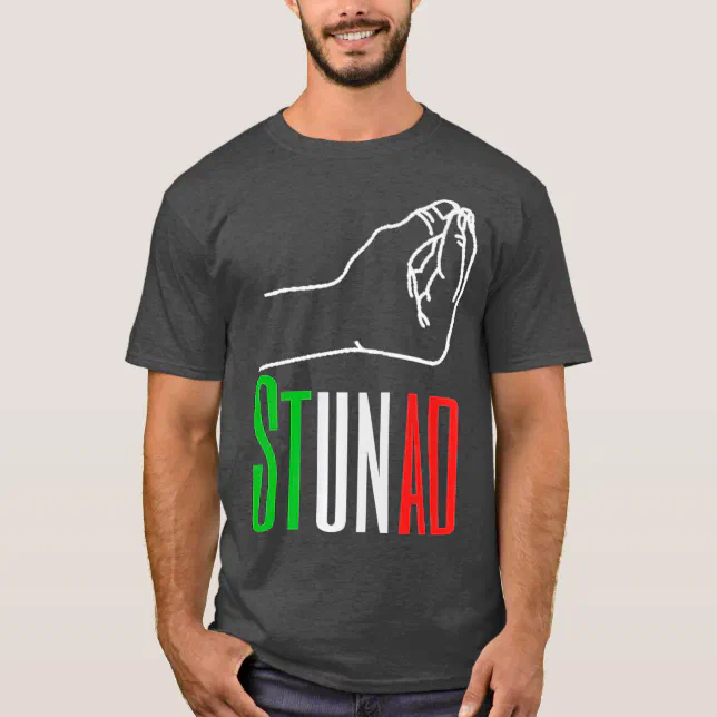 Words in Italian Stunad Italian Funny Italy Gift T-Shirt | Zazzle