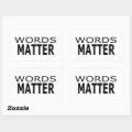 Words Matter Stickers | Zazzle
