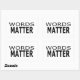 Words Matter Stickers | Zazzle