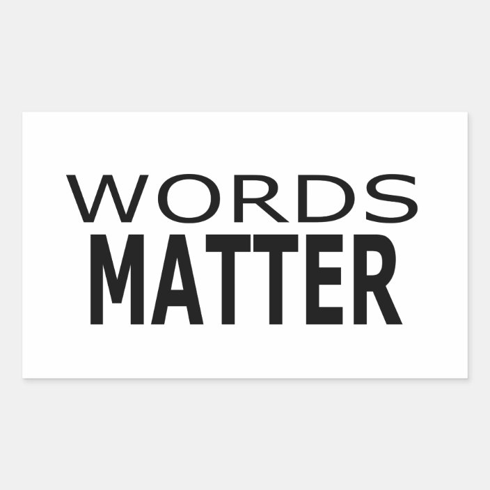 Words Matter Stickers | Zazzle.com