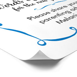 Words of Wisdom Advice for New Parents Sign | Zazzle