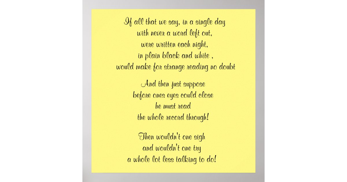 WORDS OF WISDOM poster | Zazzle