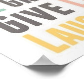 words to live by poster | Zazzle